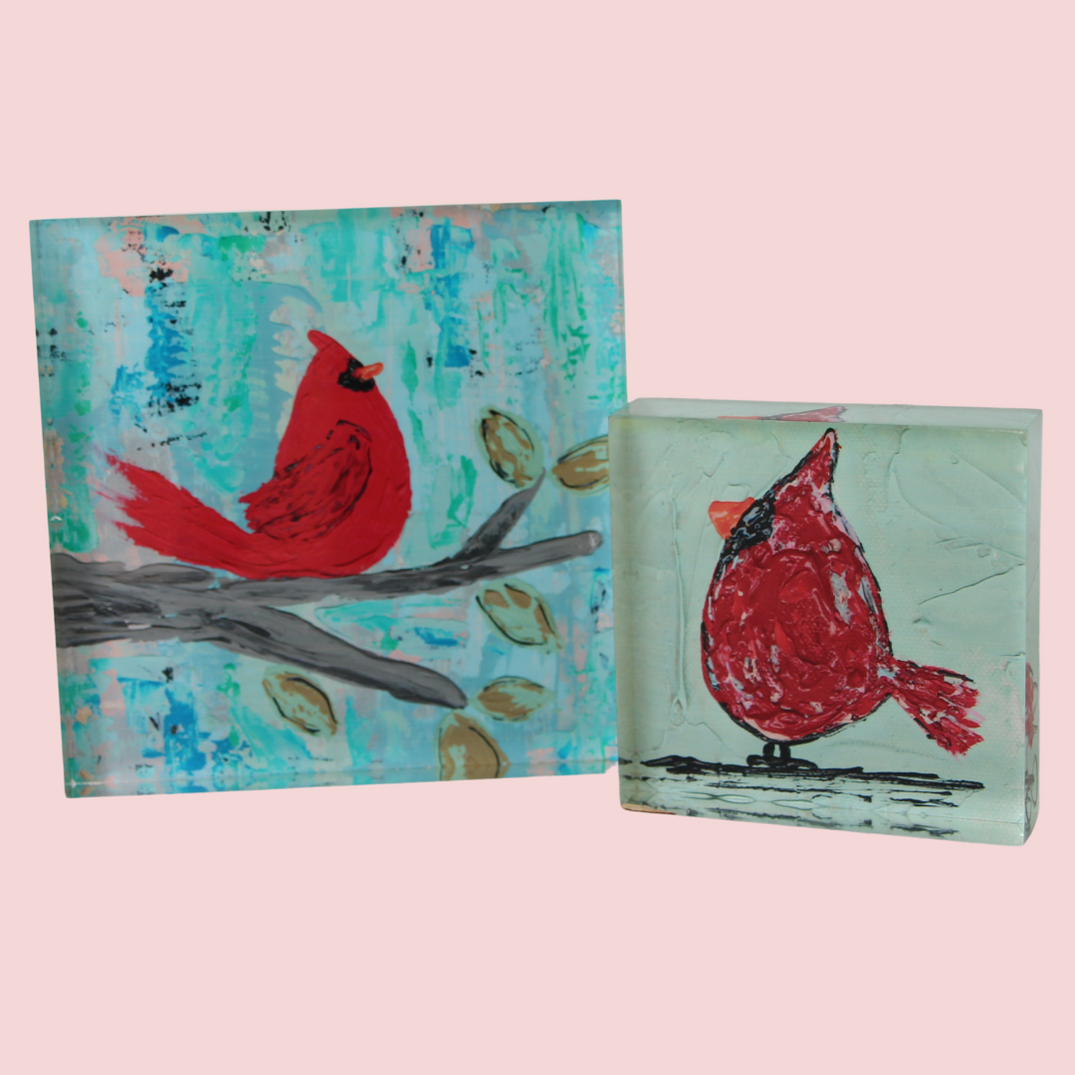 Acrylic Block Art Cardinals – PrayerBowls